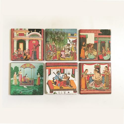 Rajasthani Paintings Coasters – Kibu
